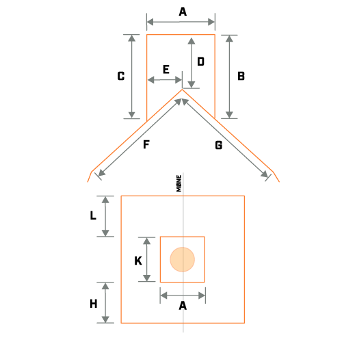 Pipebeslag for møne | vbeslag